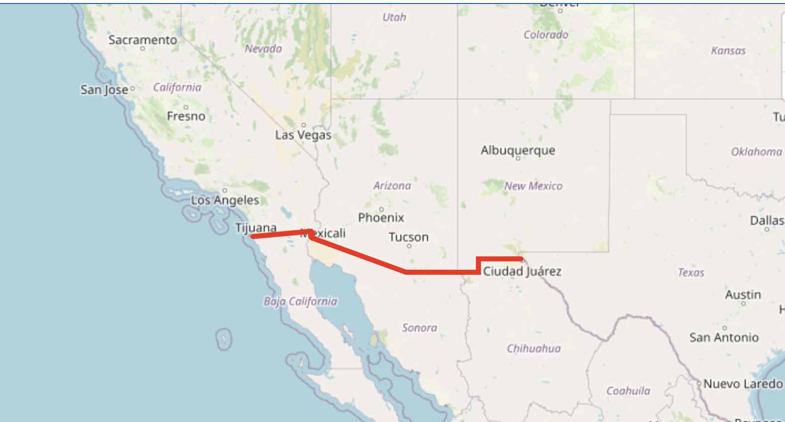 Map Shows Where US Army to Take Control of Mexico Border - Drive Mexico ...