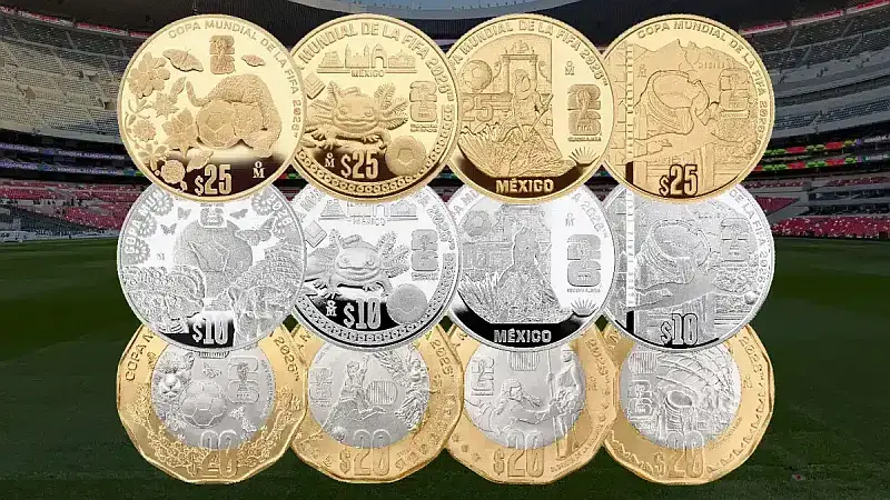 Mexico Unveils 12 Commemorative Coins for 2026 FIFA World Cup - Drive ...